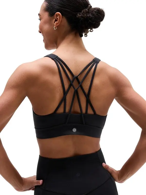 Athleta Perfect Form Sports Bra D-dd - Black