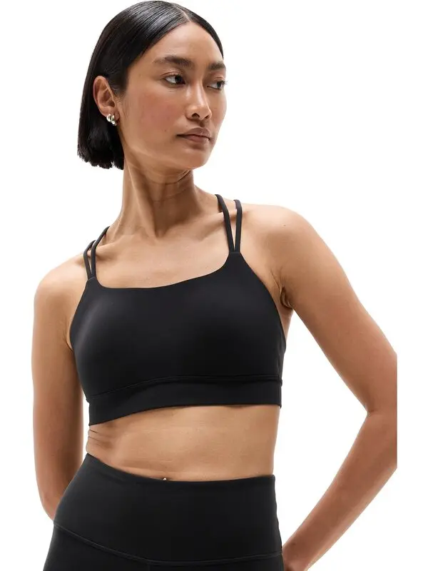 Athleta Perfect Form Sports Bra A-c - Black