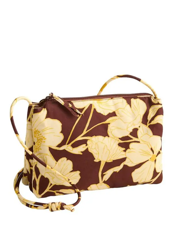 VERA BRADLEY Foxbury Crossbody - Brown/yellow