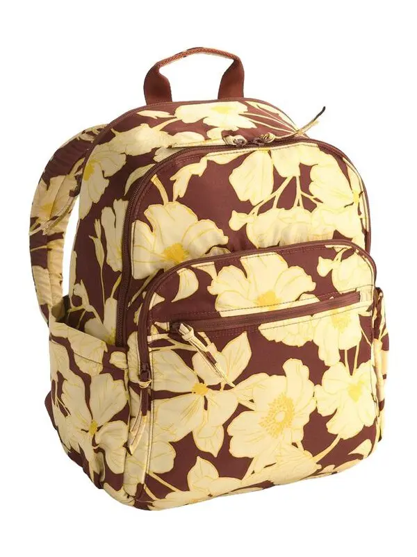 VERA BRADLEY Bancroft Backpack - Brown/yellow