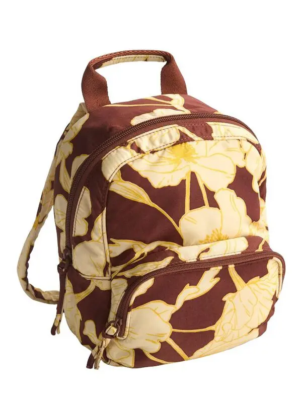 VERA BRADLEY Mini Banbury Backpack - Brown/yellow