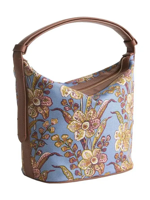 VERA BRADLEY Astoria Shoulder Bag - Blue/brown