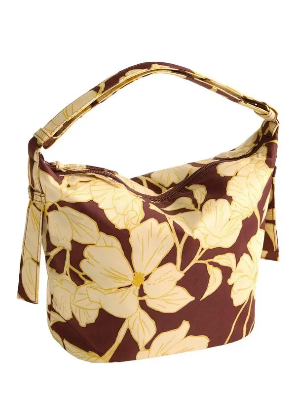VERA BRADLEY Printed Astoria Shoulder Bag - Brown/yellow