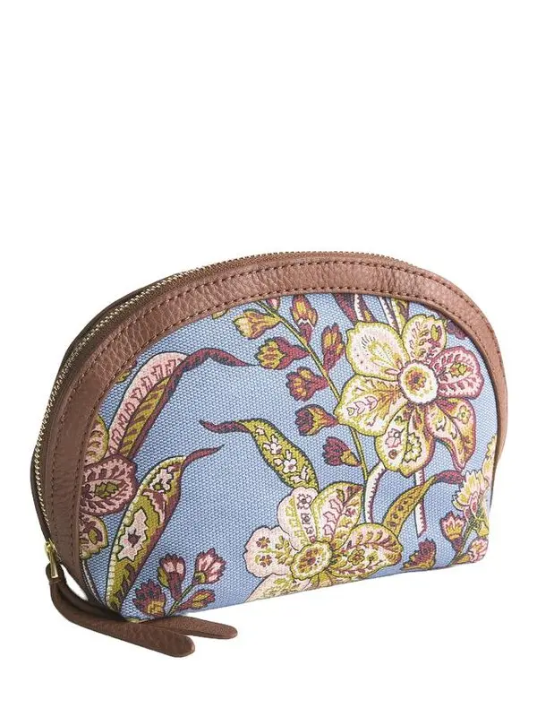 VERA BRADLEY Mini Dome Cosmetic Bag - Blue/brown