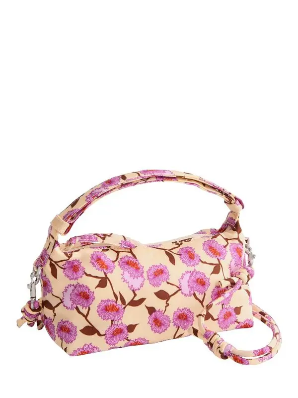 VERA BRADLEY Roxbury Crescent Crossbody Bag - White/purple