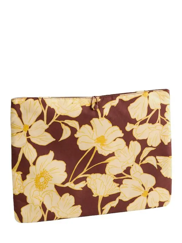 VERA BRADLEY Laptop Insert In Scattered Anemones - Brown/yellow