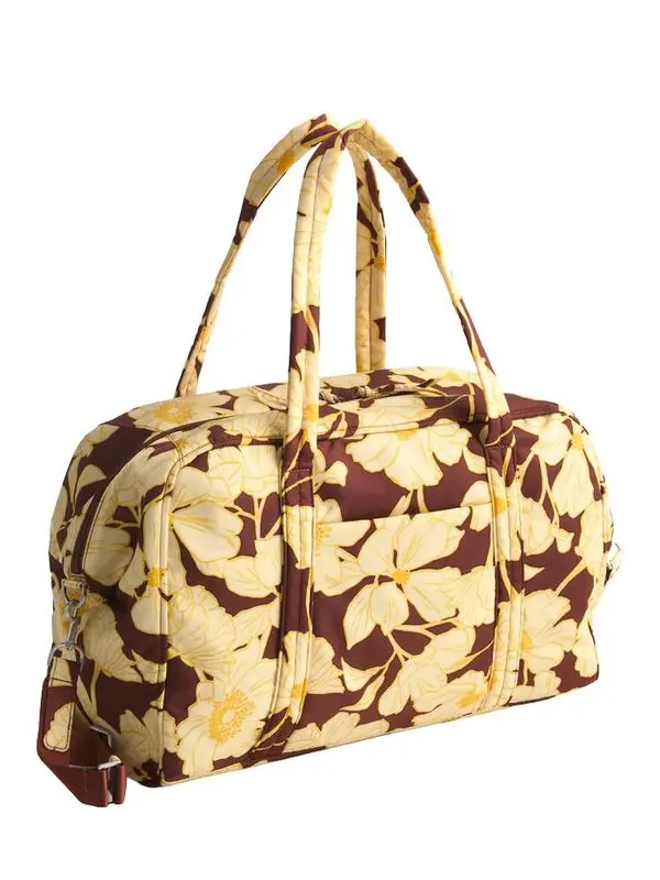 VERA BRADLEY Miramar Weekender Bag In Scattered Anemones - Brown
