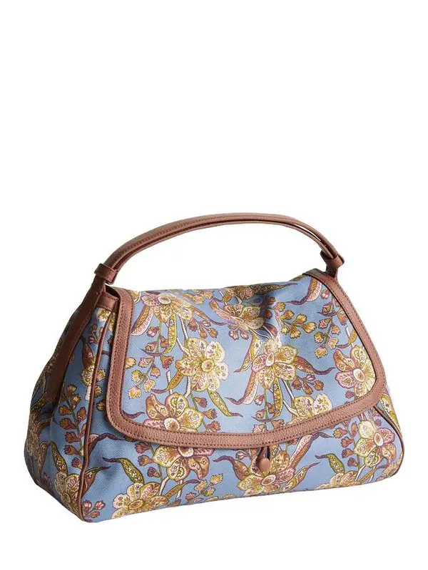 VERA BRADLEY Rothvale Shoulder Bag In Begonia Fields - Blue