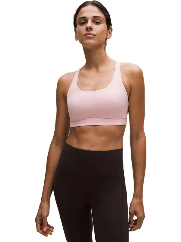Lululemon Energy Bra Medium Support, B-d Cups - Blush Quartz