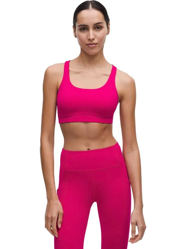Lululemon Energy Bra Medium Support, B-d Cups - Calypso Pink