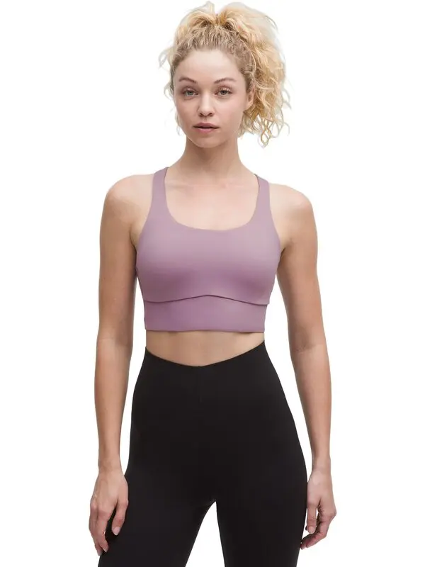 Lululemon Energy Longline Bra Medium Support, B-d Cups - Lavender Lux