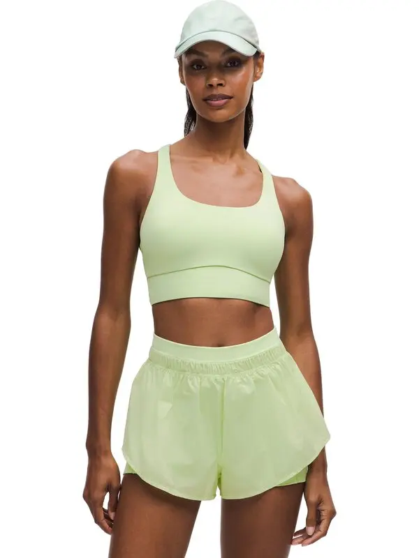 Lululemon Energy Longline Bra Medium Support, B-d Cups - Lemongrass