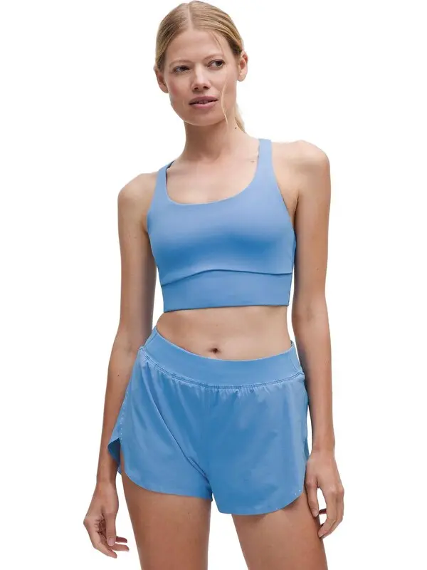 Lululemon Energy Longline Bra Medium Support, B-d Cups - Pool Party