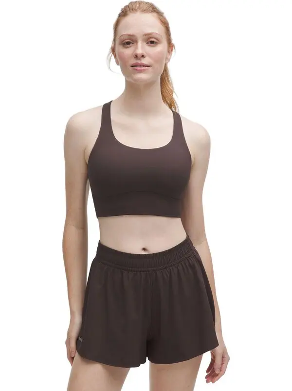Lululemon Energy Longline Bra Medium Support, B-d Cups - Sequoia