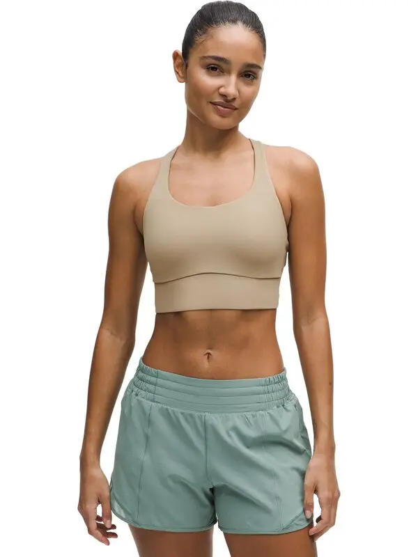 Lululemon Energy Longline Bra Medium Support, B-d Cups - Sheer Oak
