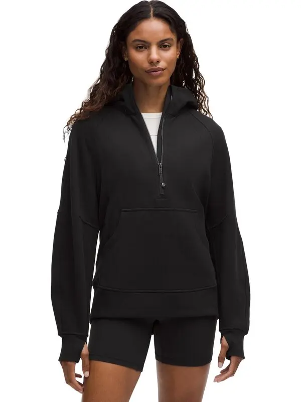 Lululemon Scuba Oversized Half-zip Hoodie - Black