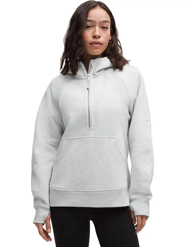 Lululemon Scuba Oversized Half-zip Hoodie - Heathered Core Ultra Light Grey