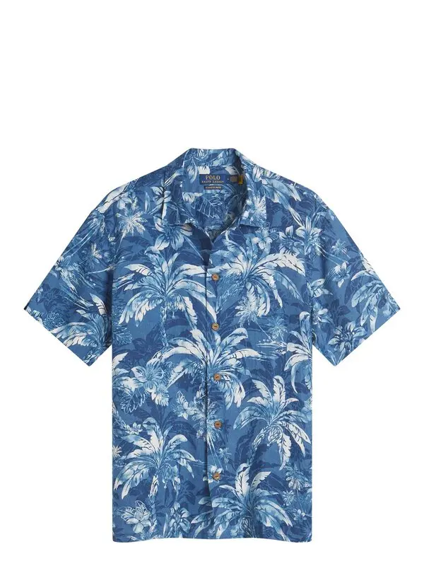 Polo Ralph Lauren Surf Club Vacation Shirt - Indigo Palm Shadow