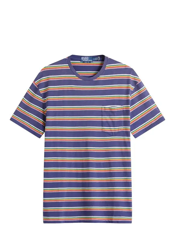 Polo Ralph Lauren Surf Club Stripe T-shirt - New Classic Navy Multi