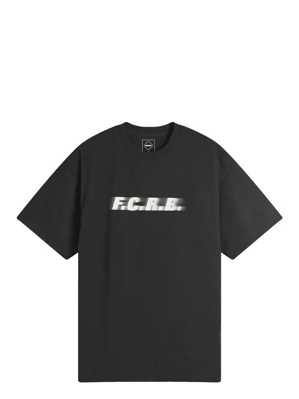 F.C. REAL BRISTOL Blurred Logo T-shirt - Black