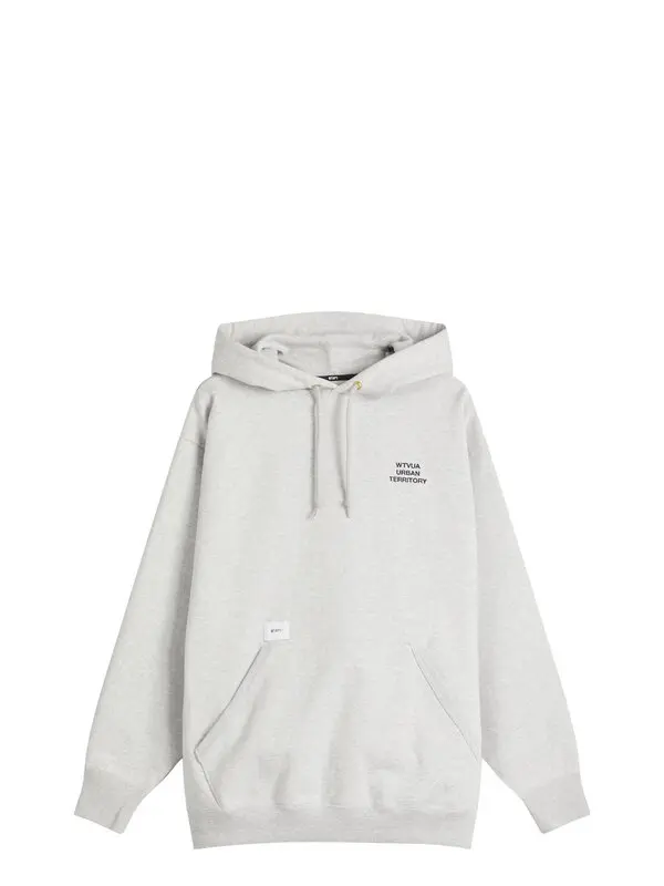 WTAPS Wut Embroidered Hoodie - Ash Gray