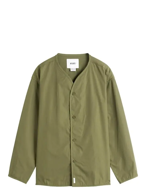 WTAPS Long Sleeve Baseball Shirt - Olive Drab