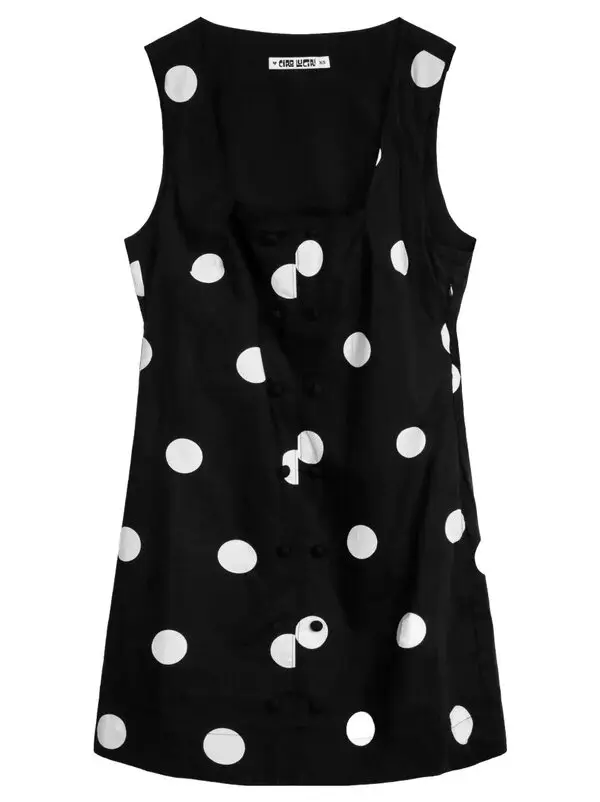 Ciao Lucia Virginie Polka-dot Dress - Black