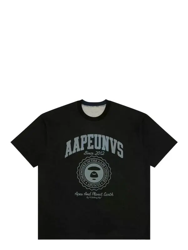 AAPE BY *A BATHING APE® Printed Reversible T-shirt - Black