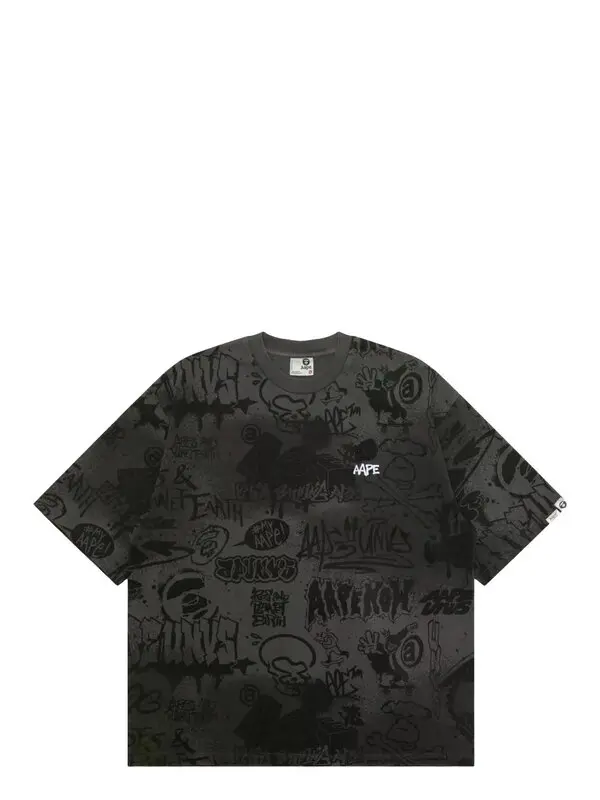 AAPE BY *A BATHING APE® Printed T-shirt - Black