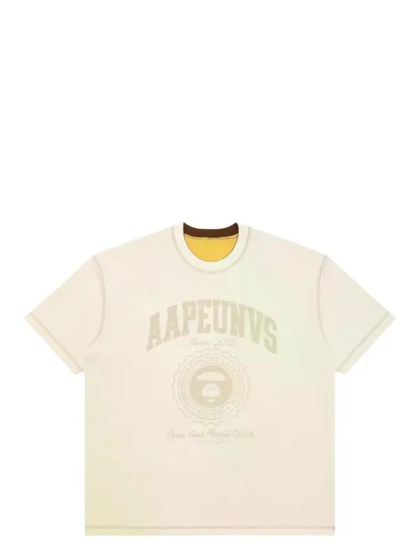 AAPE BY *A BATHING APE® Printed Reversible T-shirt - Neutrals