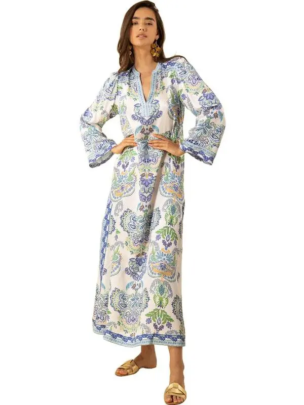 Hale Bob Sariyah Charmeuse Maxi Dress - Blue