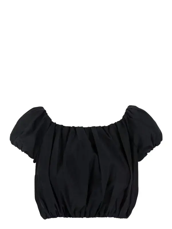 Andamane Cropped Blouse - Black