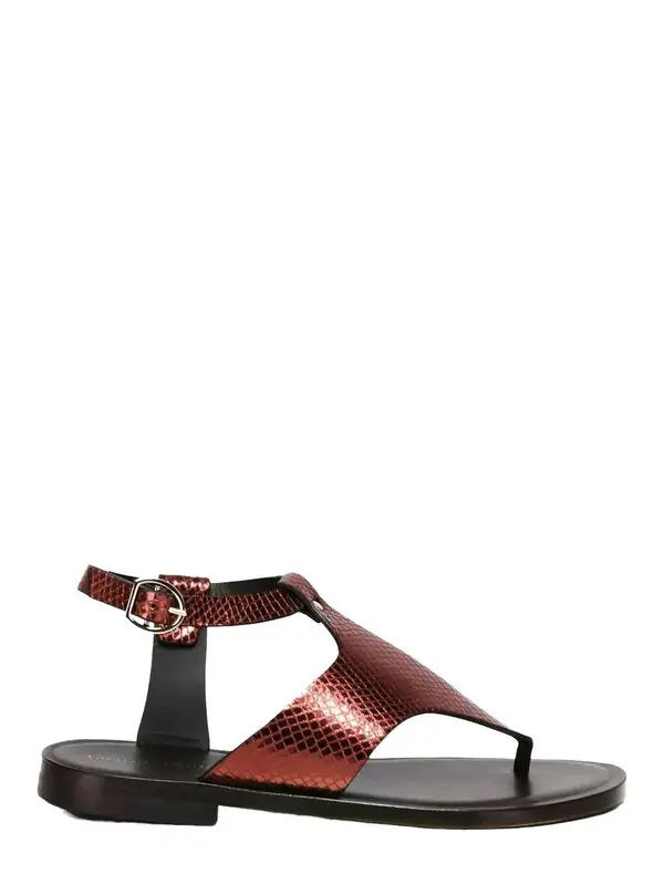 GIULIANO GALIANO Leather Sandals - Red