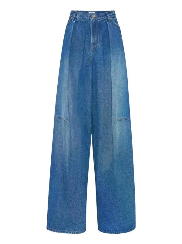 JEAN PAUL GAULTIER Logo-embroidered Jeans - Blue