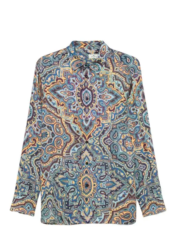 Etro Paisley-print Shirt - Blue