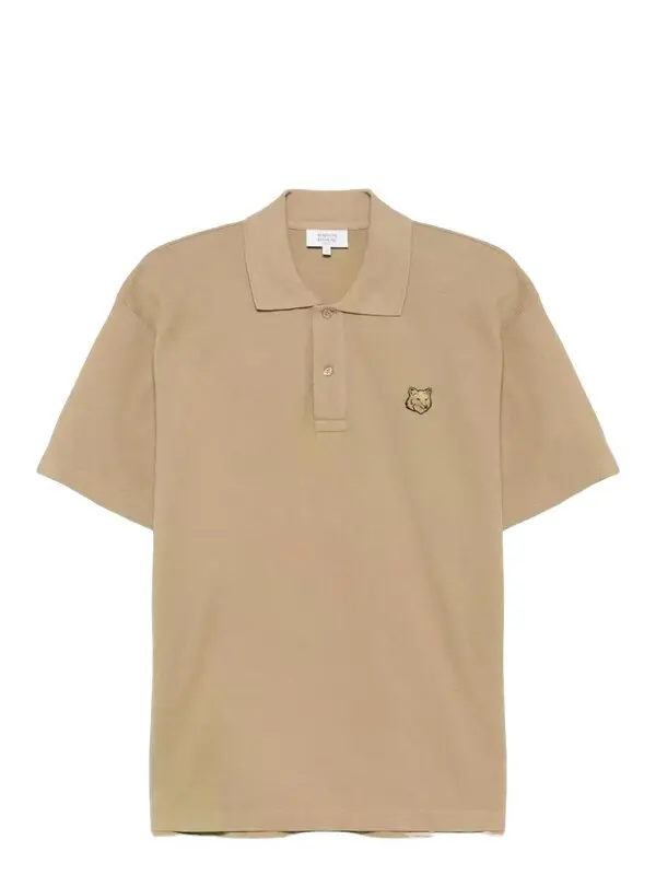 Maison Kitsuné Fox-motif Polo Shirt - Brown