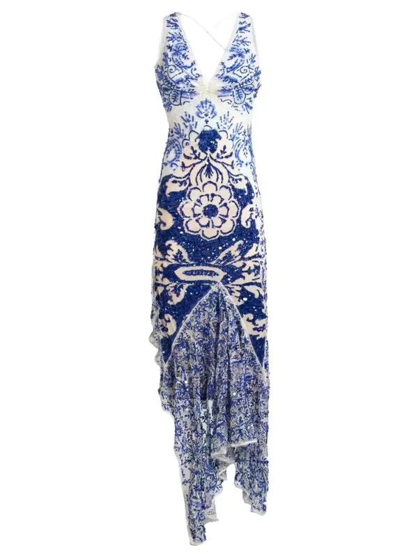 Etro Sequin-embroidered Dress - Blue