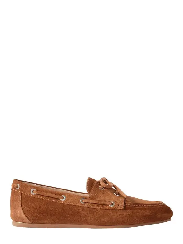 STUART WEITZMAN Tinsley Suede Loafers - Brown