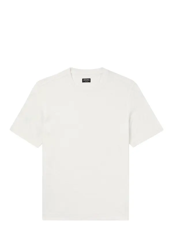 Zegna Linen T-shirt - White