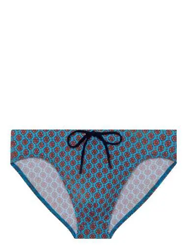 HOM Anglet Swim Mini Briefs - Turquoise Print