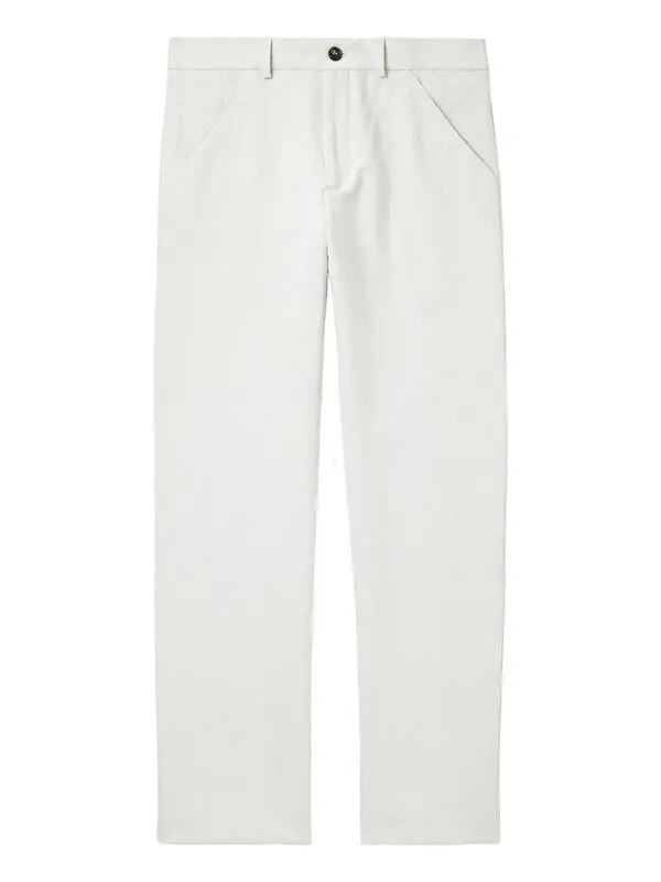 SLOWEAR Venezia 1951 Straight-leg Twill Trousers - Neutrals
