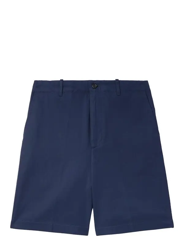Dunhill Straight-leg Cotton-twill Chino Shorts - Blue