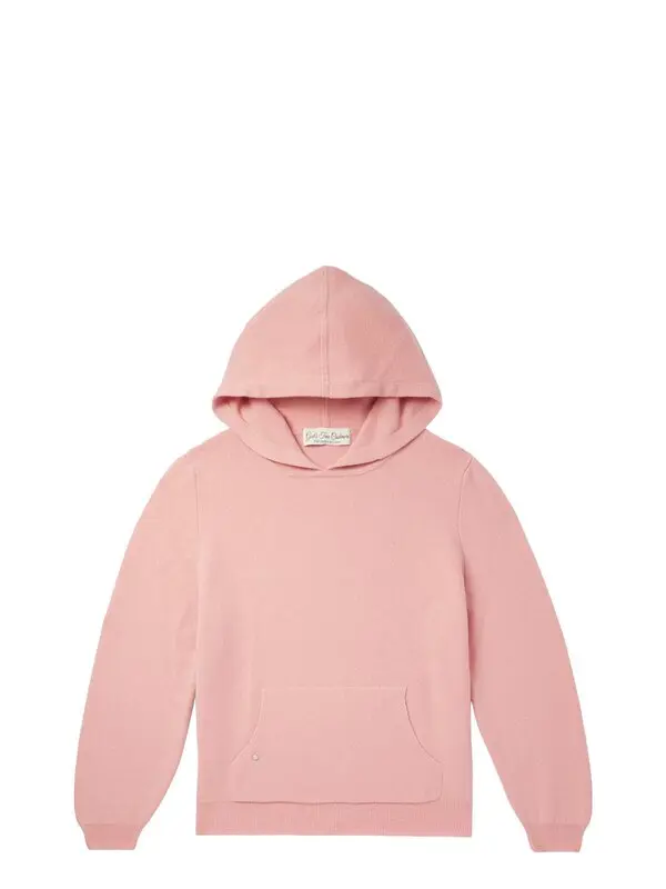 GOD'S TRUE CASHMERE Wanderer Embellished Cashmere Hoodie - Pink