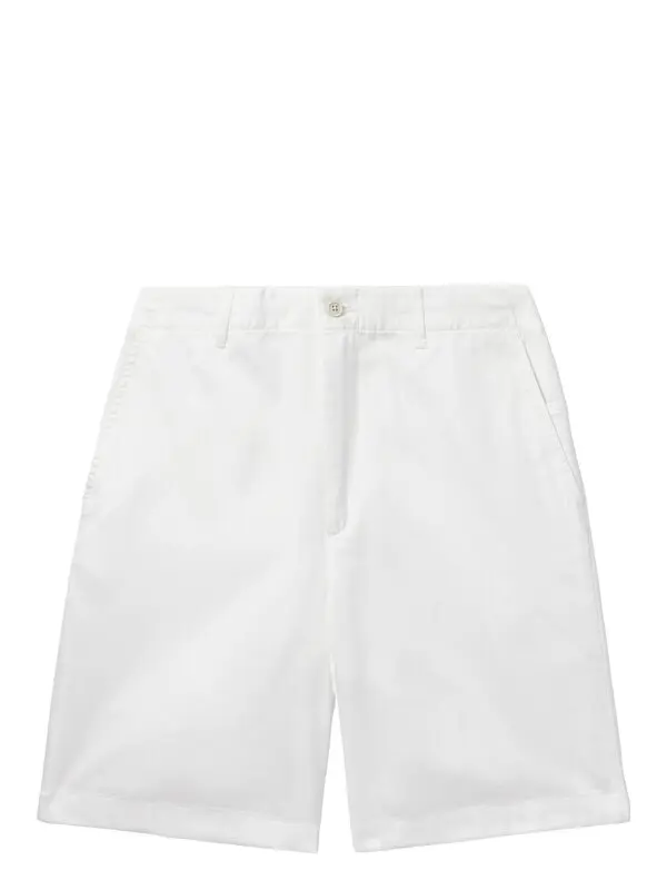 Dunhill Straight-leg Cotton-twill Chino Shorts - White