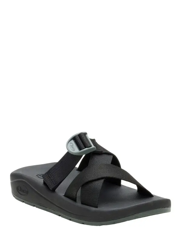 CHACO Cushz Slide Sandal - Black