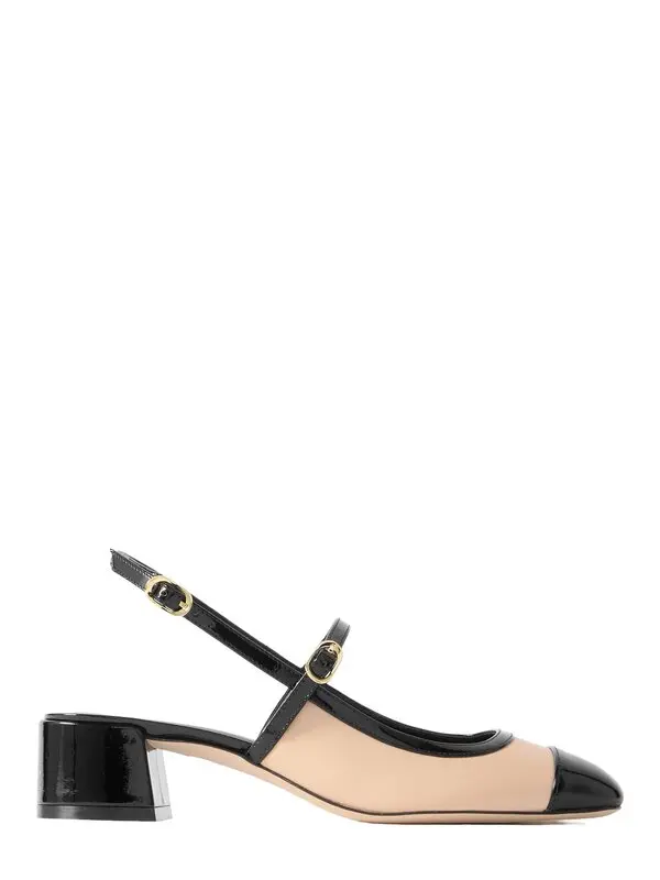 STUART WEITZMAN Maeve Leather Slingback Pumps - Neutrals