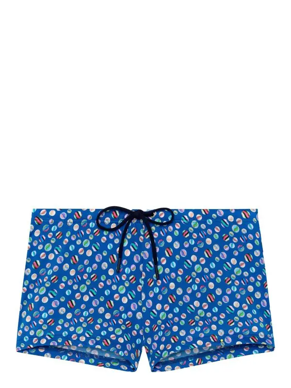 HOM Socoa Swim Shorts - Navy Print