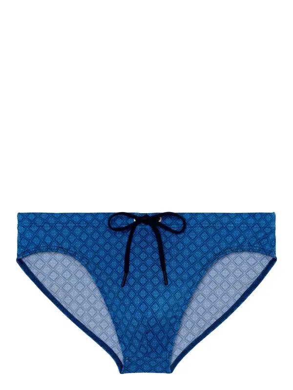 HOM Hendaye Swim Mini Briefs - Blue Print
