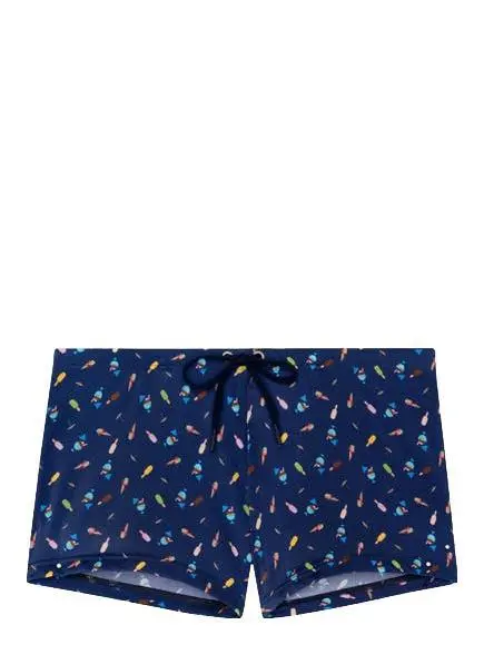 HOM Summer Swim Shorts - Navy Print
