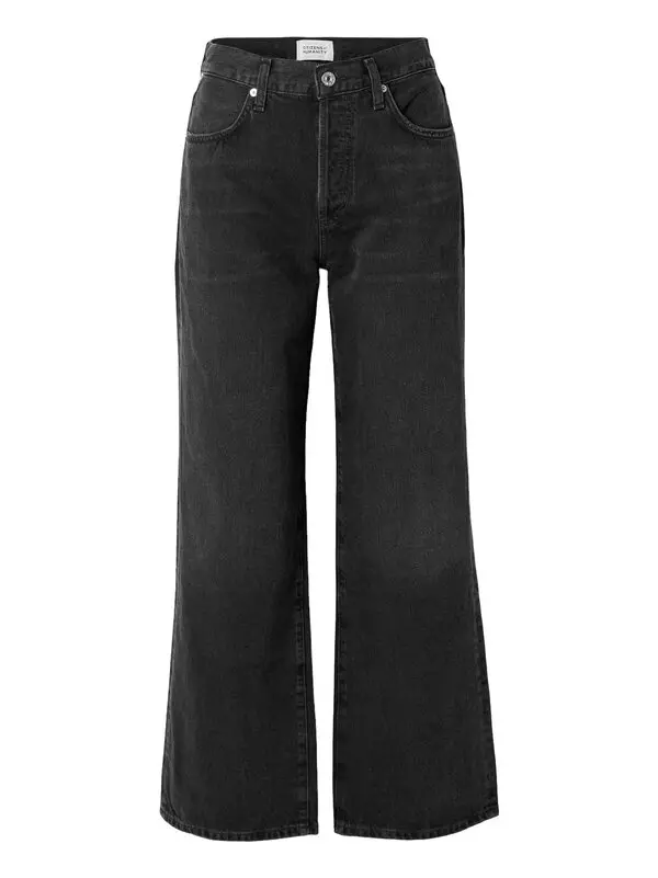 Citizens Of Humanity Annina High-rise Wide-leg Jeans - Black